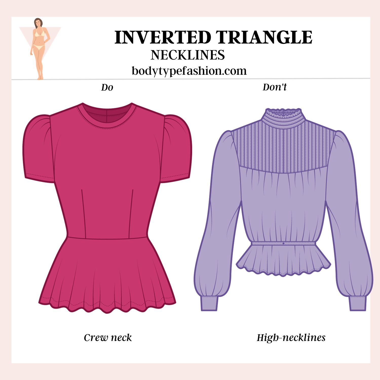 Necklines for Inverted Triangle Body Type - Fashion for Your Body Type