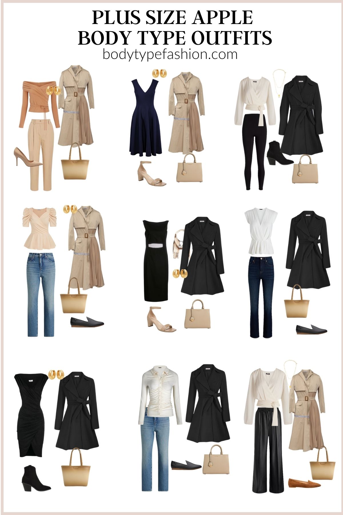 Apple shape with thick legs - Fashion for Your Body Type