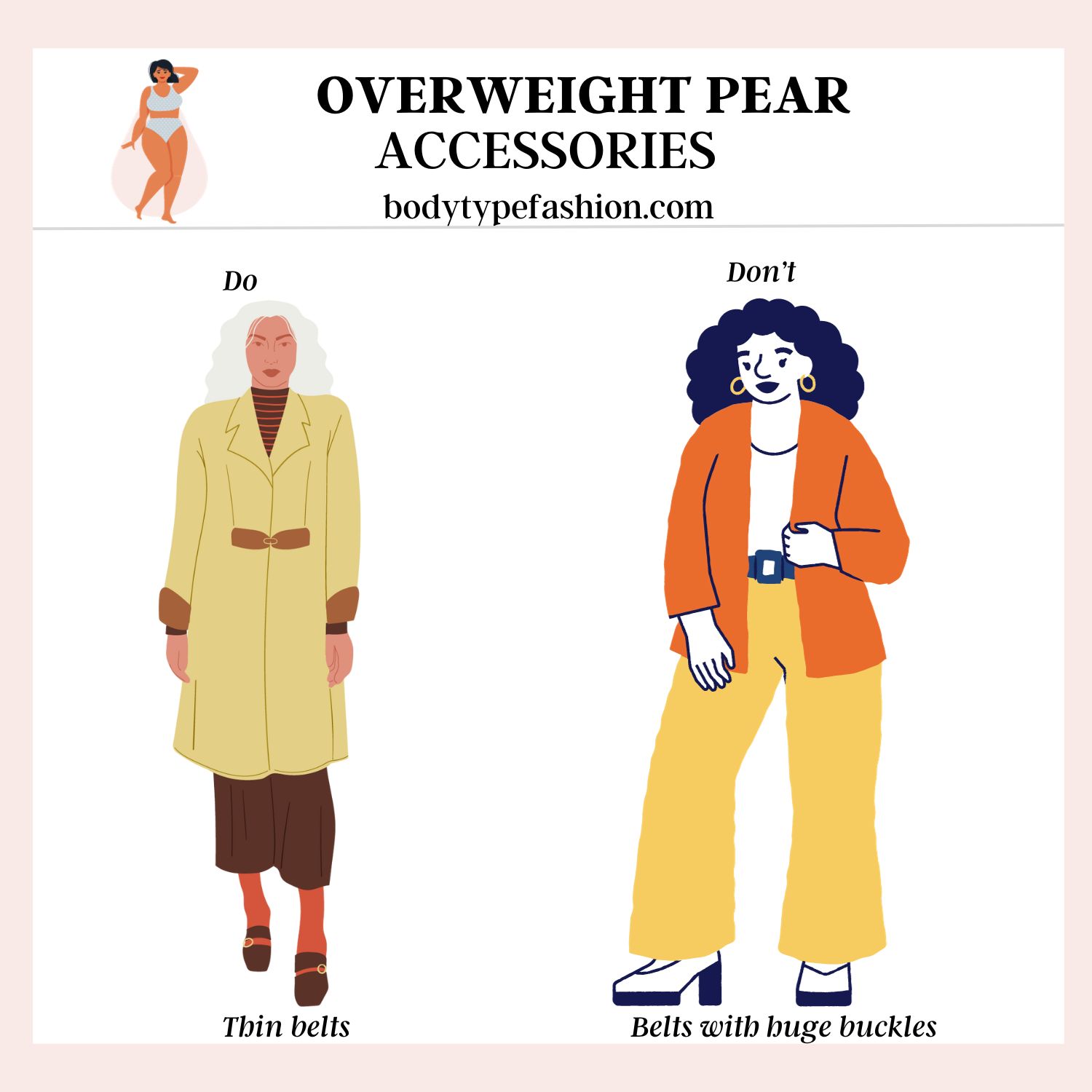 What not to wear for an overweight pear - Fashion for Your Body Type