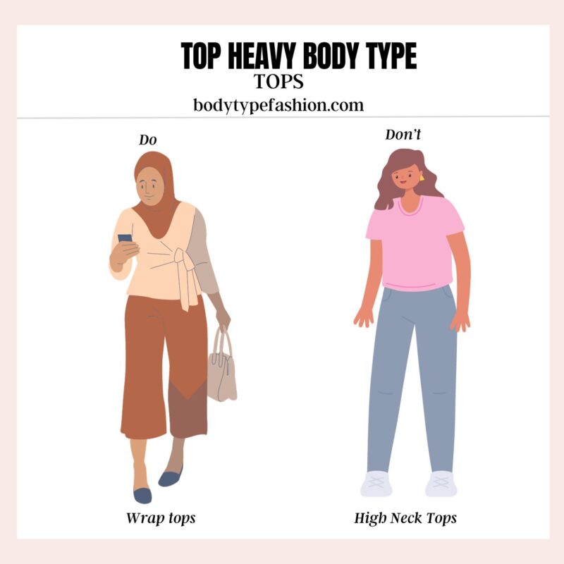 What Not to Wear if you are Top Heavy - Fashion for Your Body Type