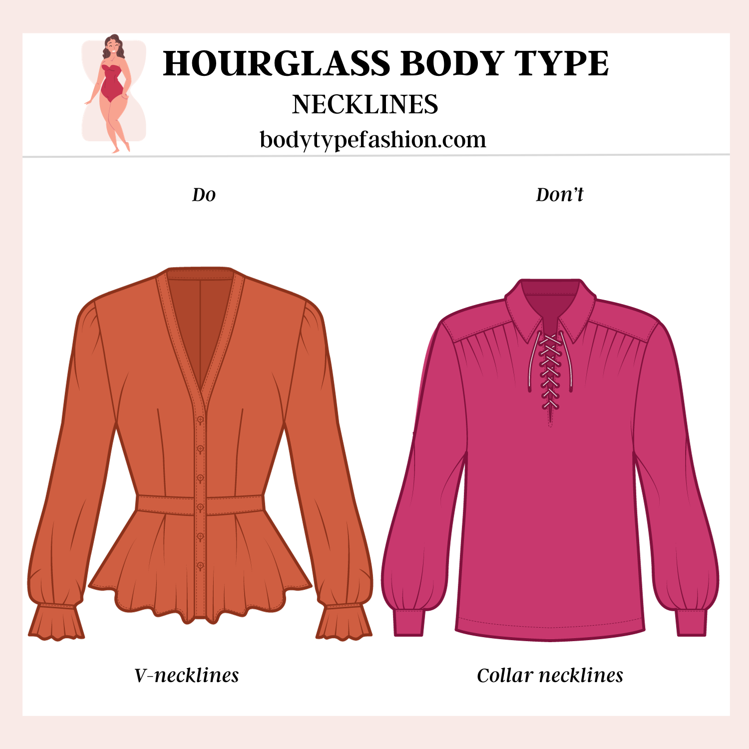 Necklines for hourglass body type - Fashion for Your Body Type