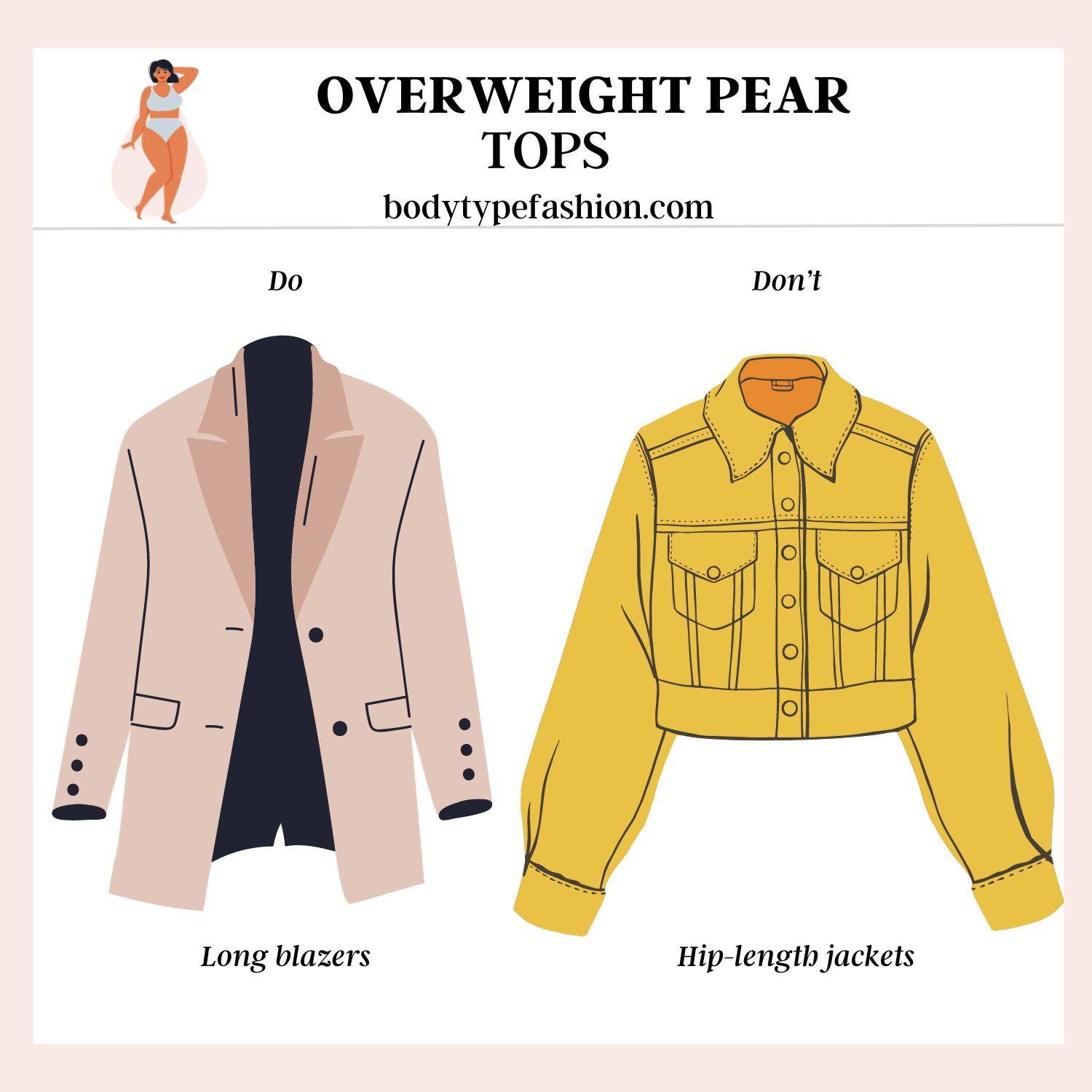 What not to wear for an overweight pear - Fashion for Your Body Type