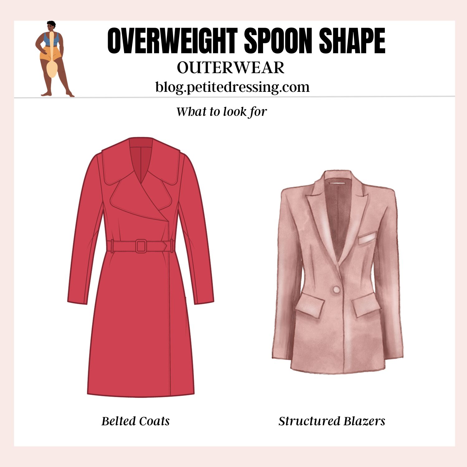 How to Dress Overweight Spoon Shape - Fashion for Your Body Type