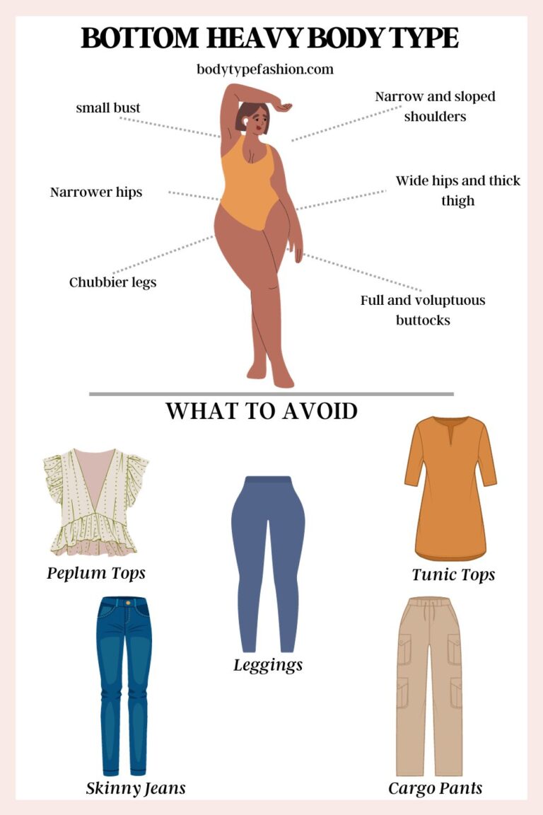 What not to wear for a bottom heavy body type - Fashion for Your Body Type