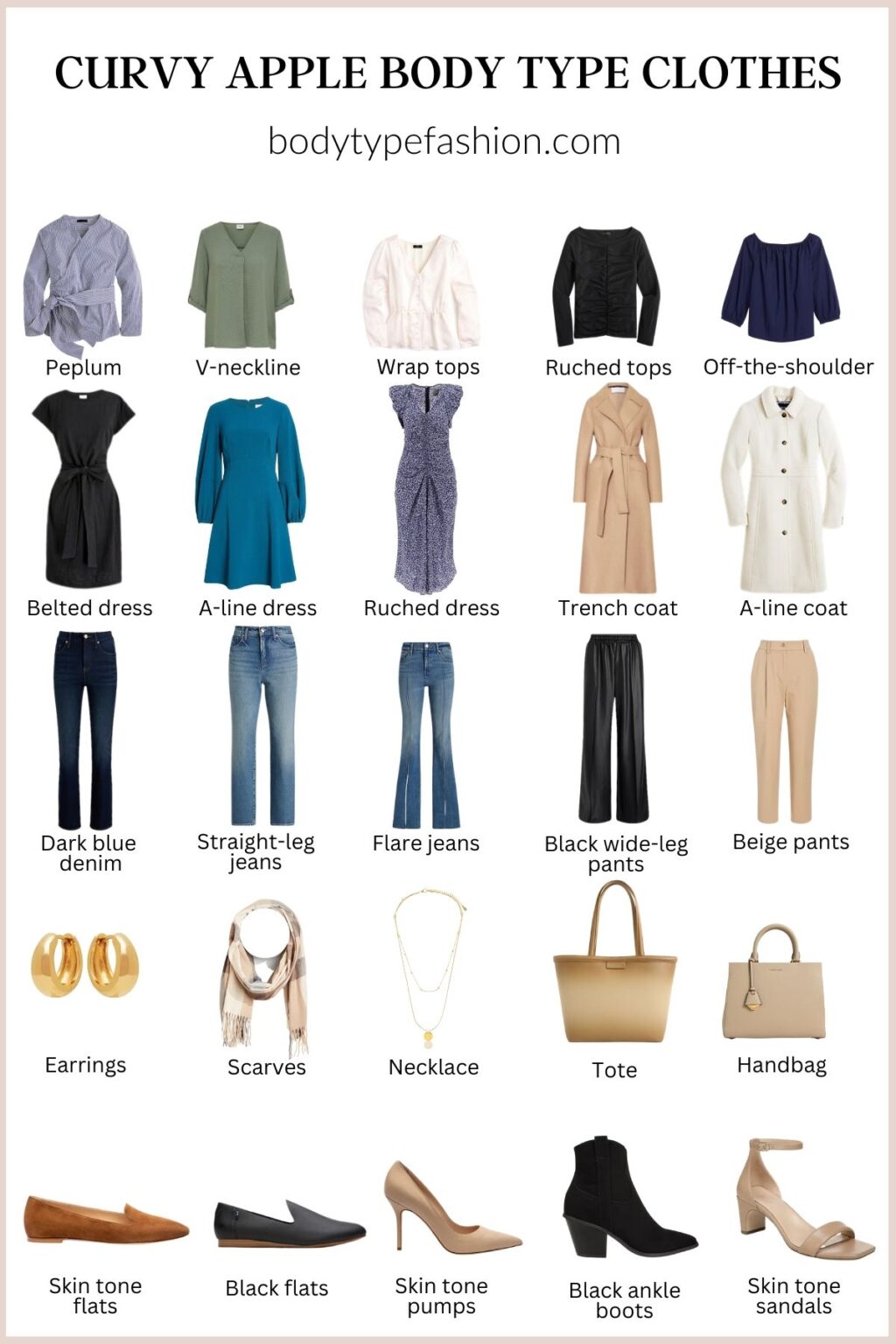 How to dress apple shape with a curvy figure - Fashion for Your Body Type