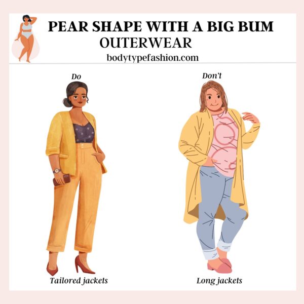 How to Dress Pear shape with a Big Bum - Fashion for Your Body Type
