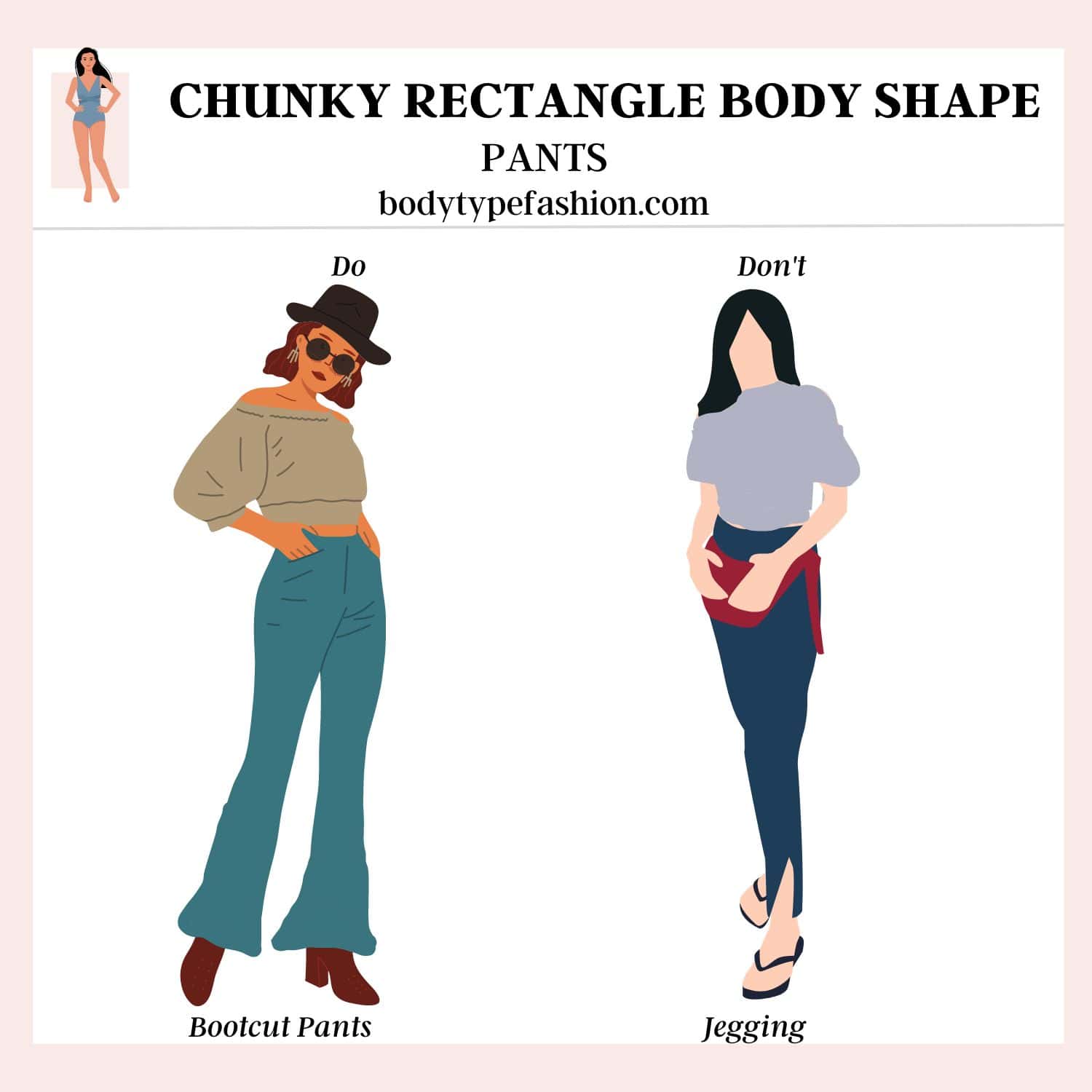 How to Dress Chunky Rectangle Body Shape - Fashion for Your Body Type