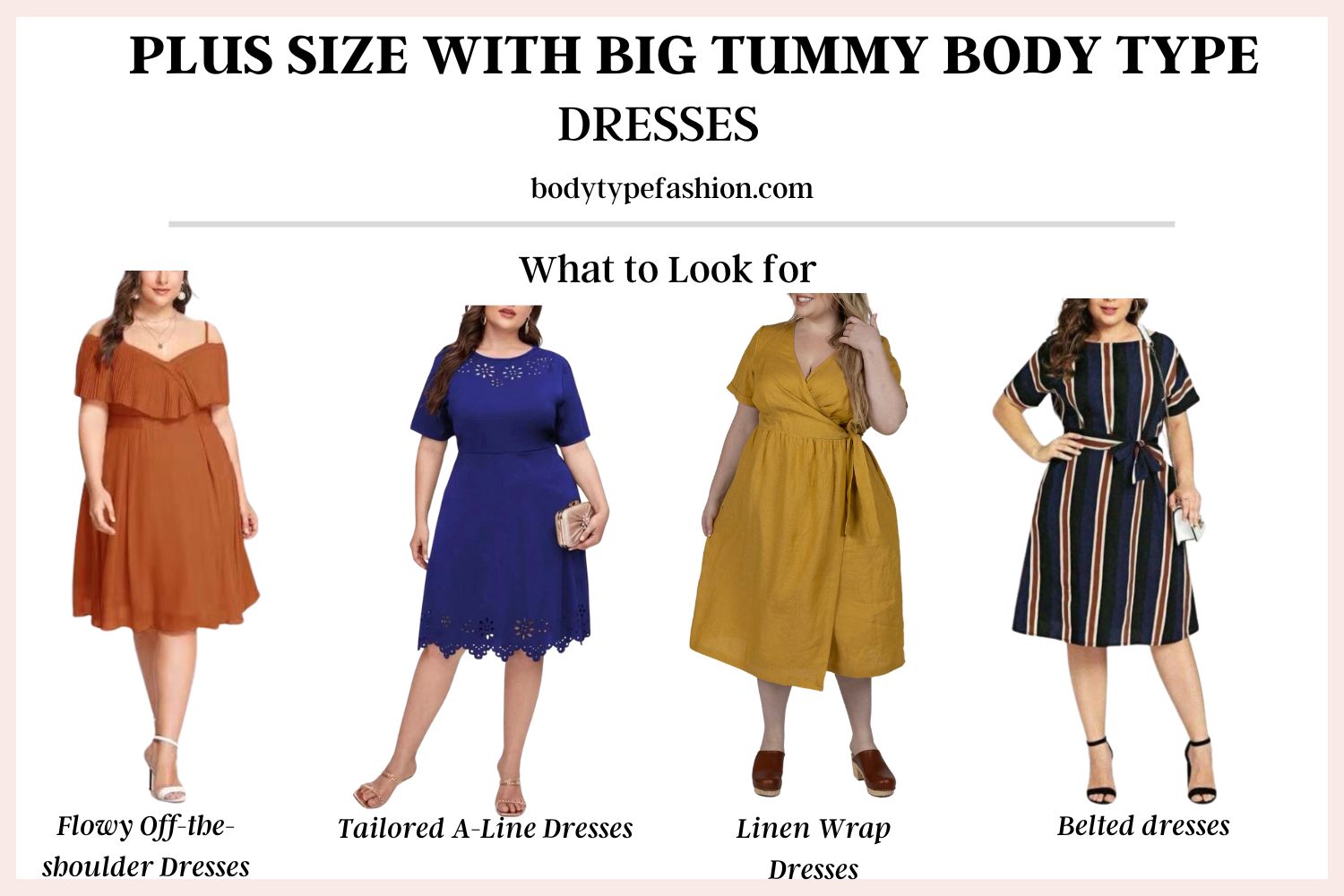 How to Dress Plus Size with Big Tummy - Fashion for Your Body Type