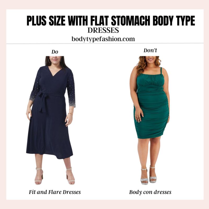 How to Dress Plus Size with a Flat Stomach - Fashion for Your Body Type