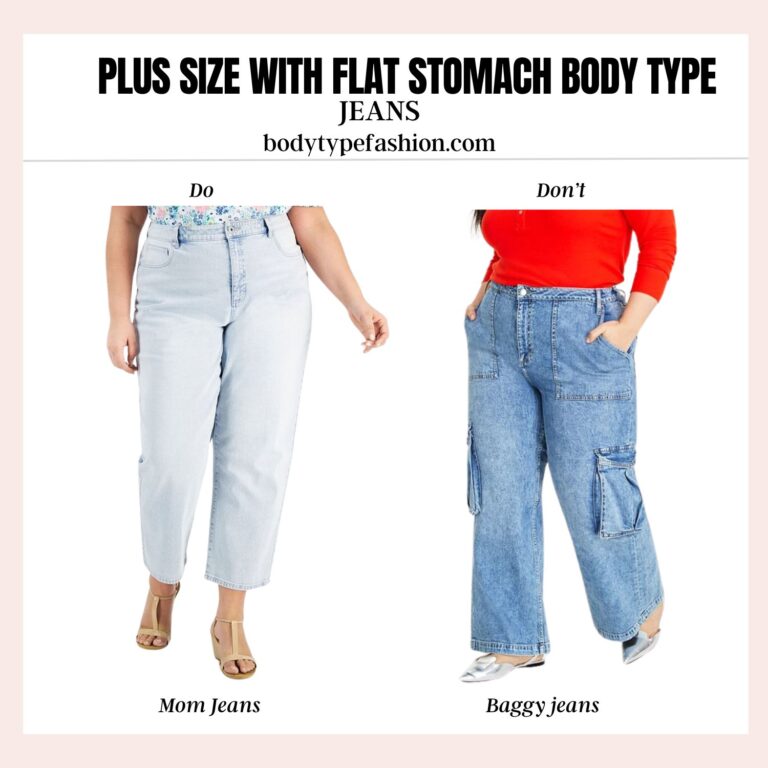 How to Dress Plus Size with a Flat Stomach - Fashion for Your Body Type
