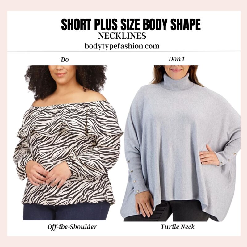 Necklines for Short Plus Size Body Shape - Fashion for Your Body Type