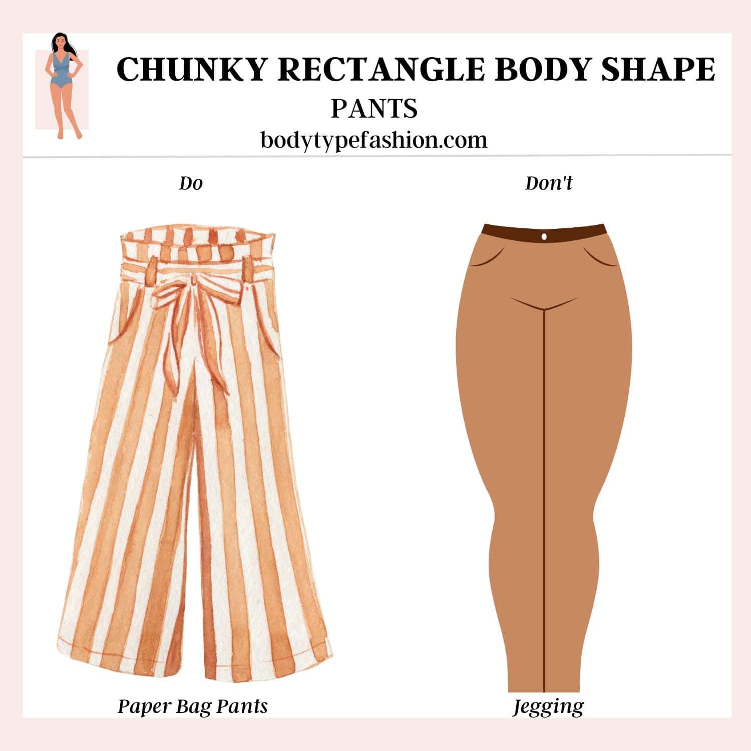 How to Dress Chunky Rectangle Body Shape - Fashion for Your Body Type