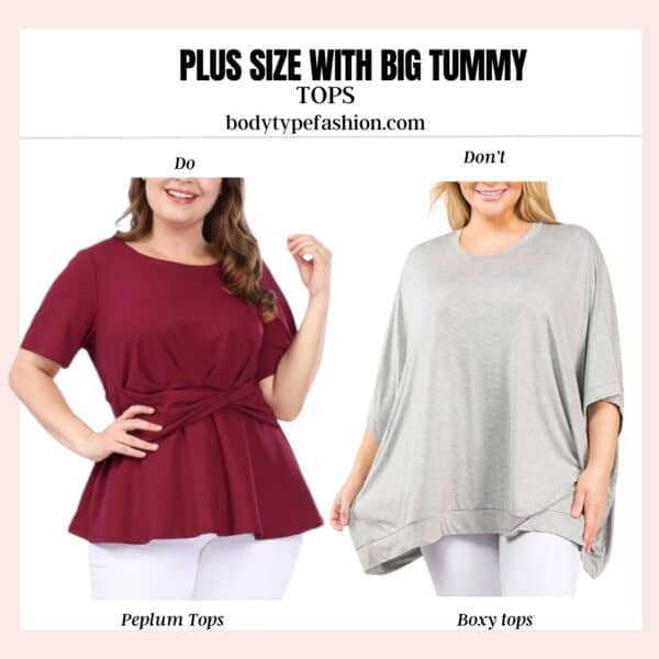 How to Dress Plus Size with Big Tummy - Fashion for Your Body Type