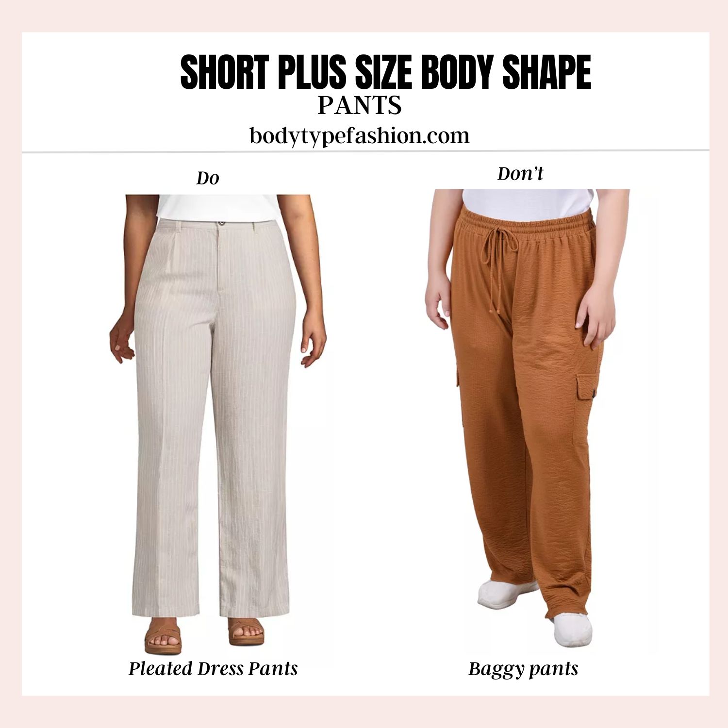 Best Types of Pants for Short Plus Size Body Shape - Fashion for Your ...