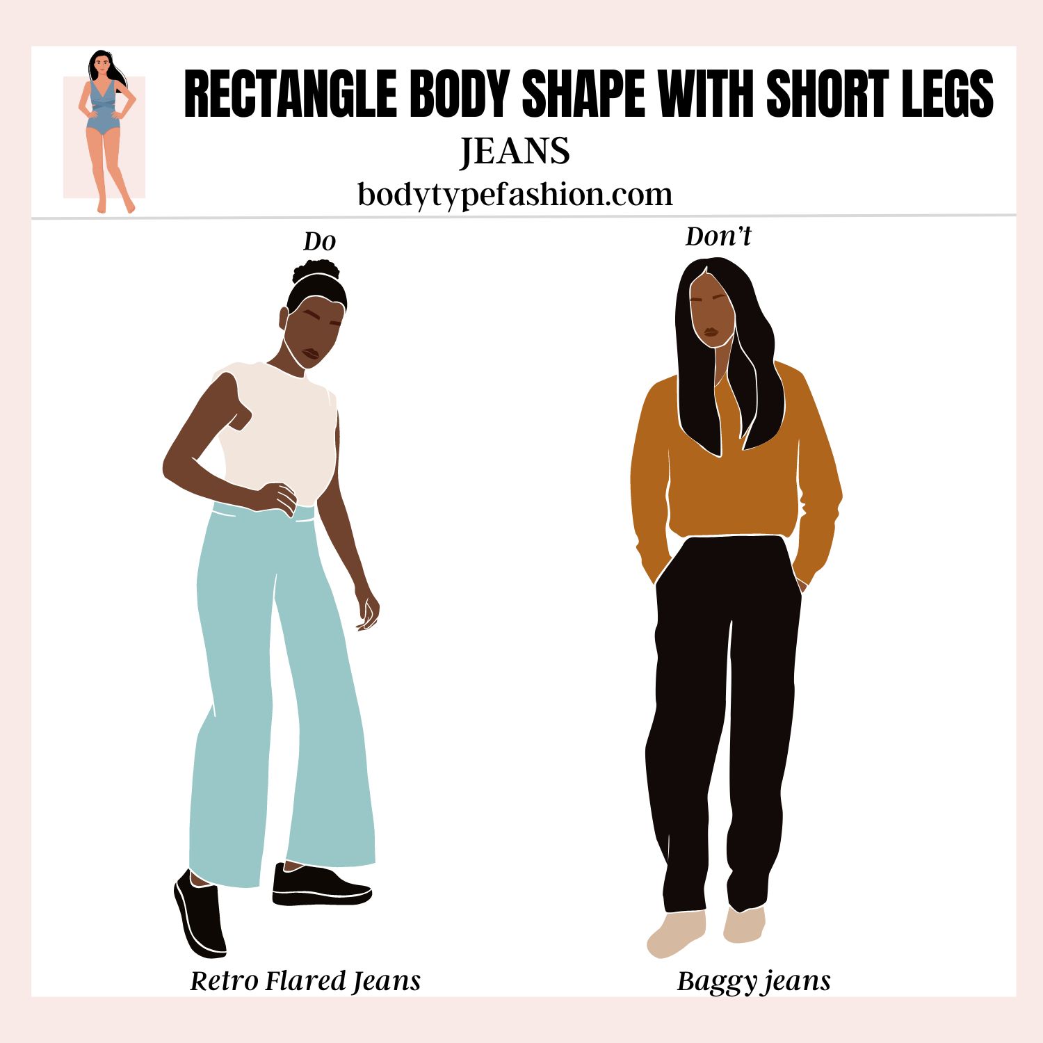 How to Dress a Rectangle Body Shape with Short Legs - Fashion for Your ...