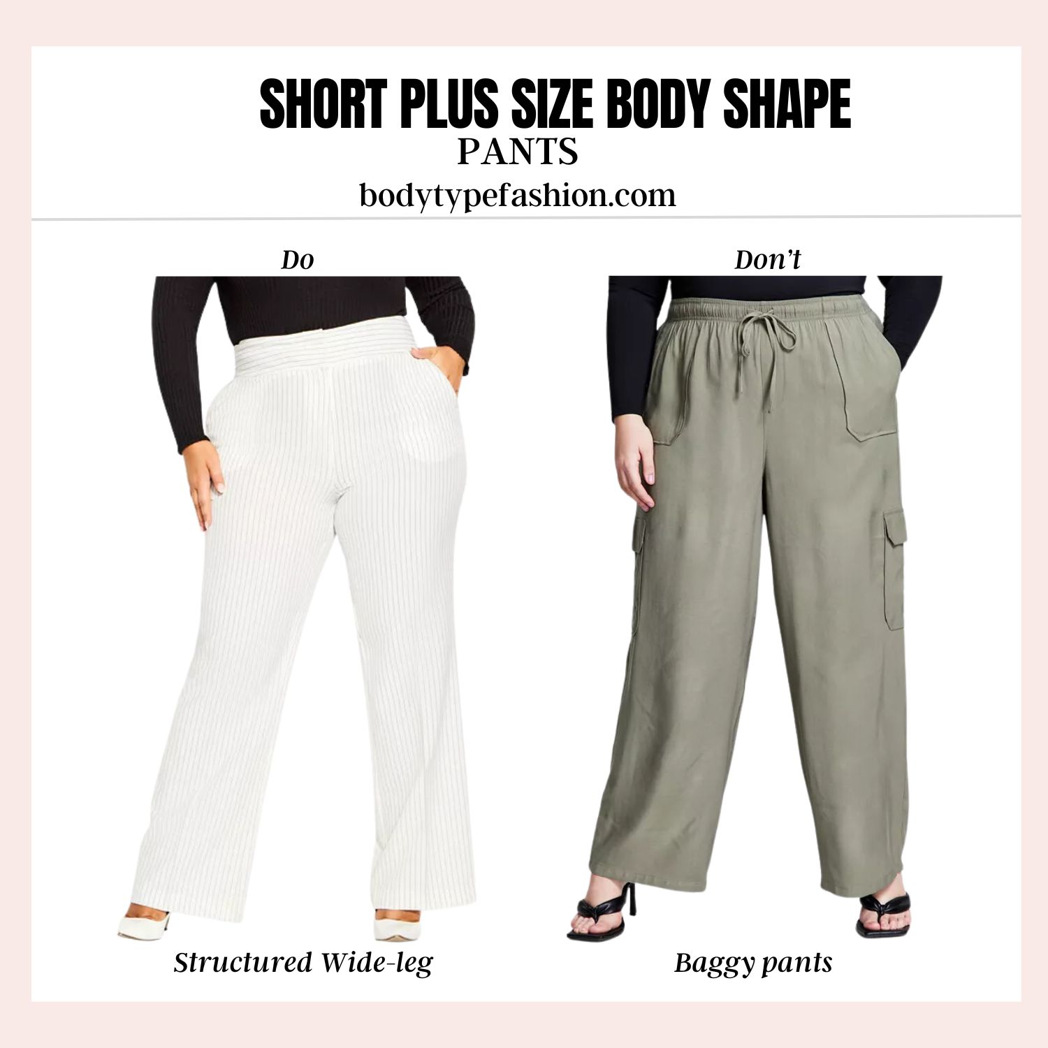 Best Types of Pants for Short Plus Size Body Shape - Fashion for Your ...