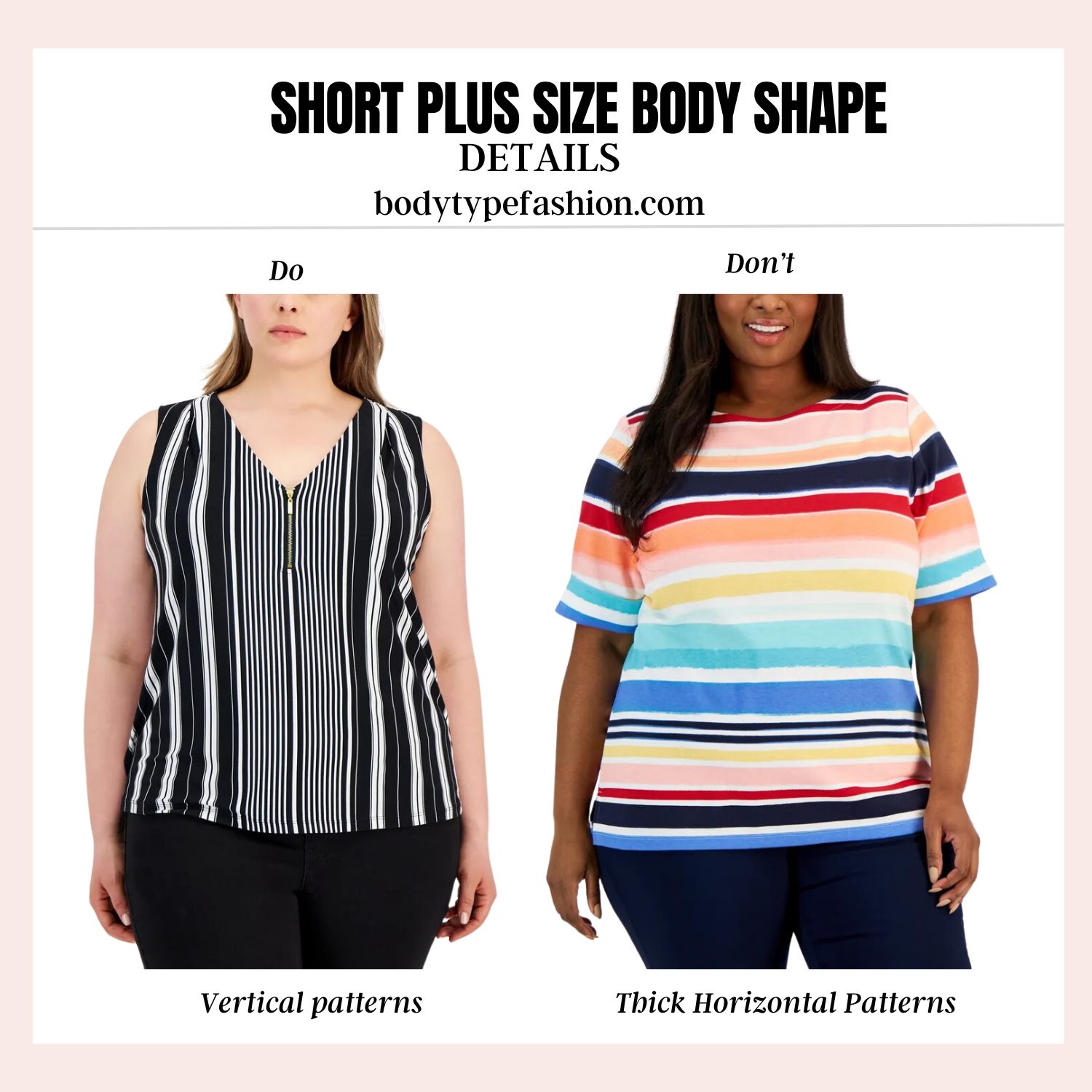 What to Avoid for the Short Plus Size Body Shape - Fashion for Your ...