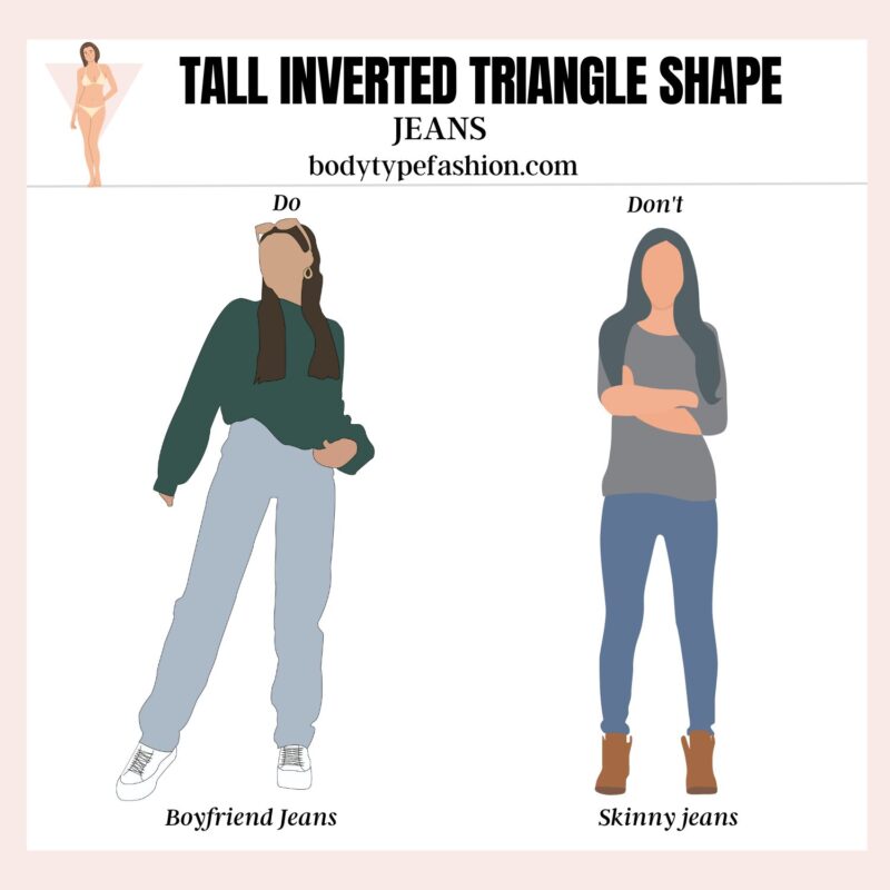 How to dress a tall inverted triangle shape - Fashion for Your Body Type