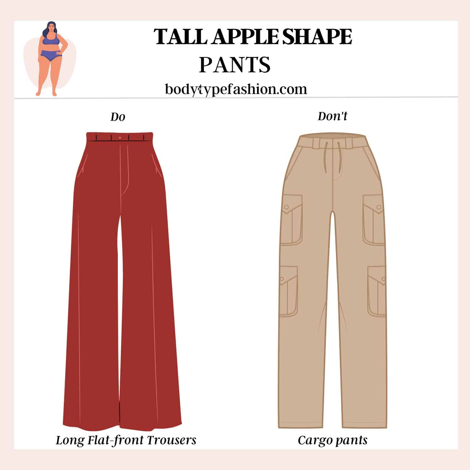 How to dress a tall apple-shape figure - Fashion for Your Body Type