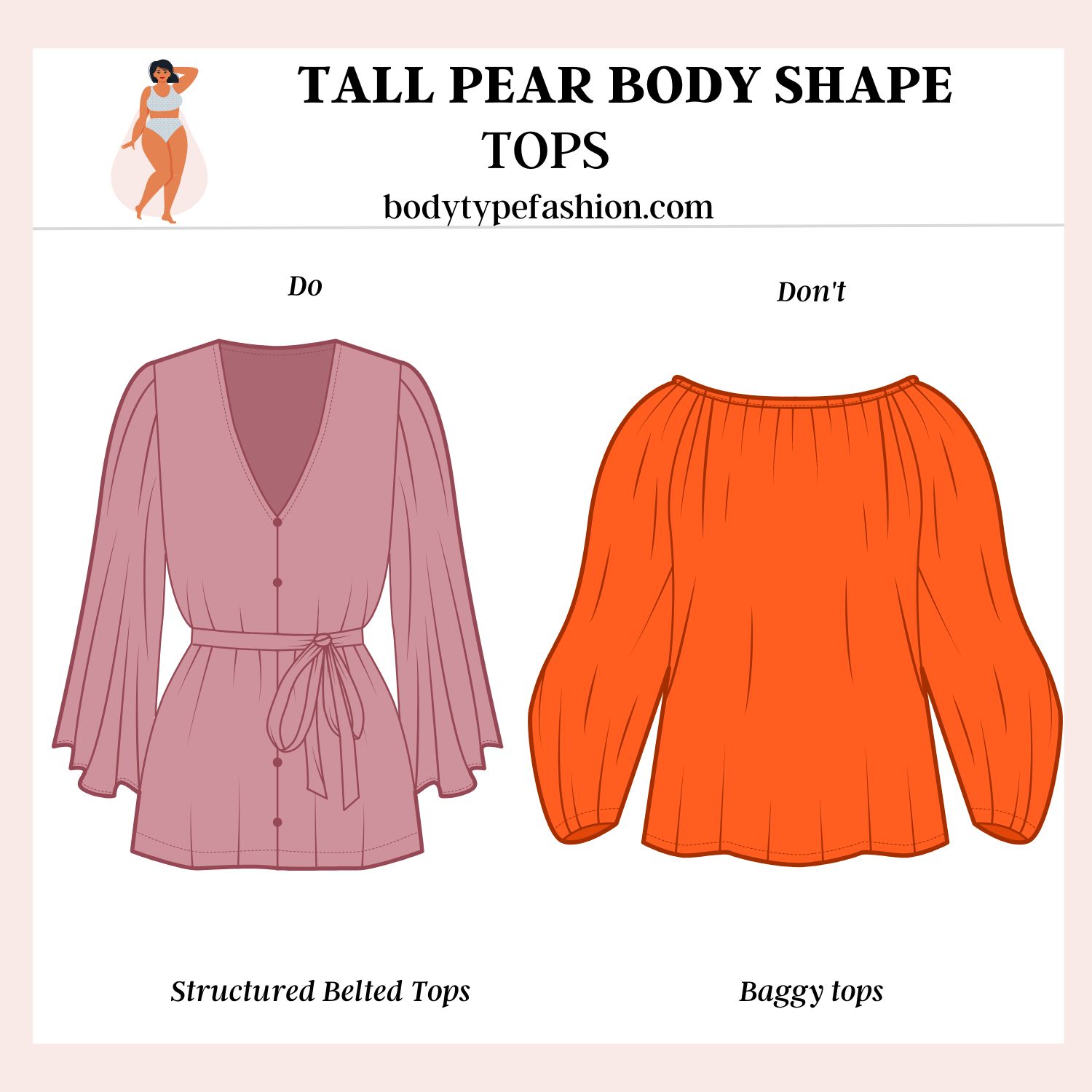 How to Dress a Tall Pear Body Shape - Fashion for Your Body Type
