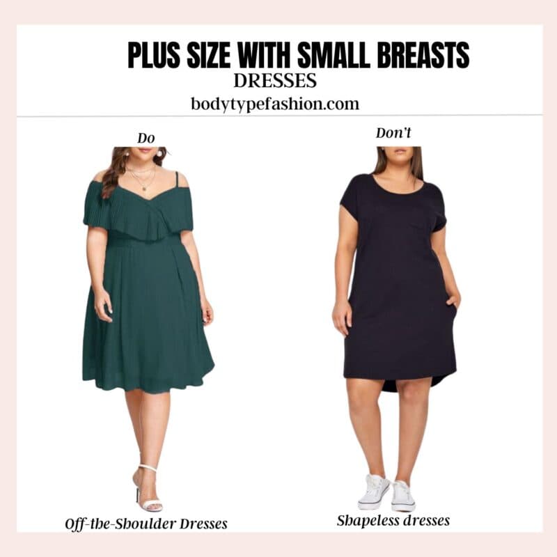 How to Dress Plus Size with Small Breasts - Fashion for Your Body Type