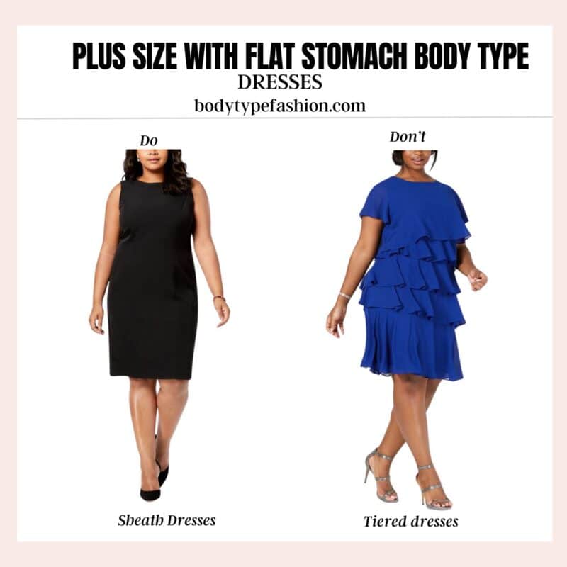 How to Dress Plus Size with a Flat Stomach - Fashion for Your Body Type